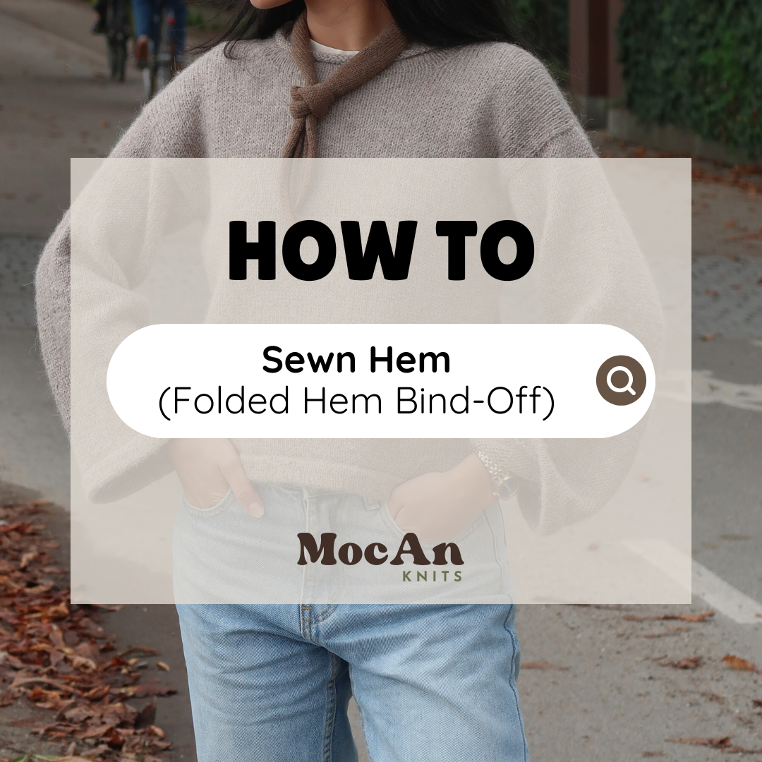 How to Sewn Hem (Folded Hem Bind Off) | Neat & Professional Finish ...